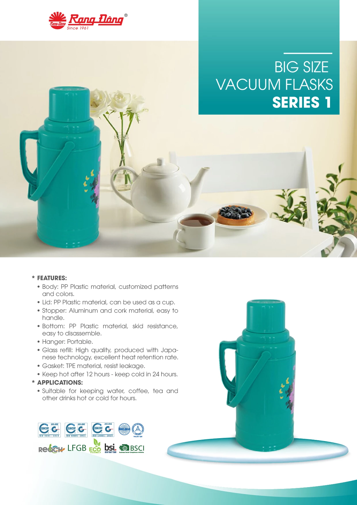 BIG SIZE VACUUM FLASKS - SERIES 1